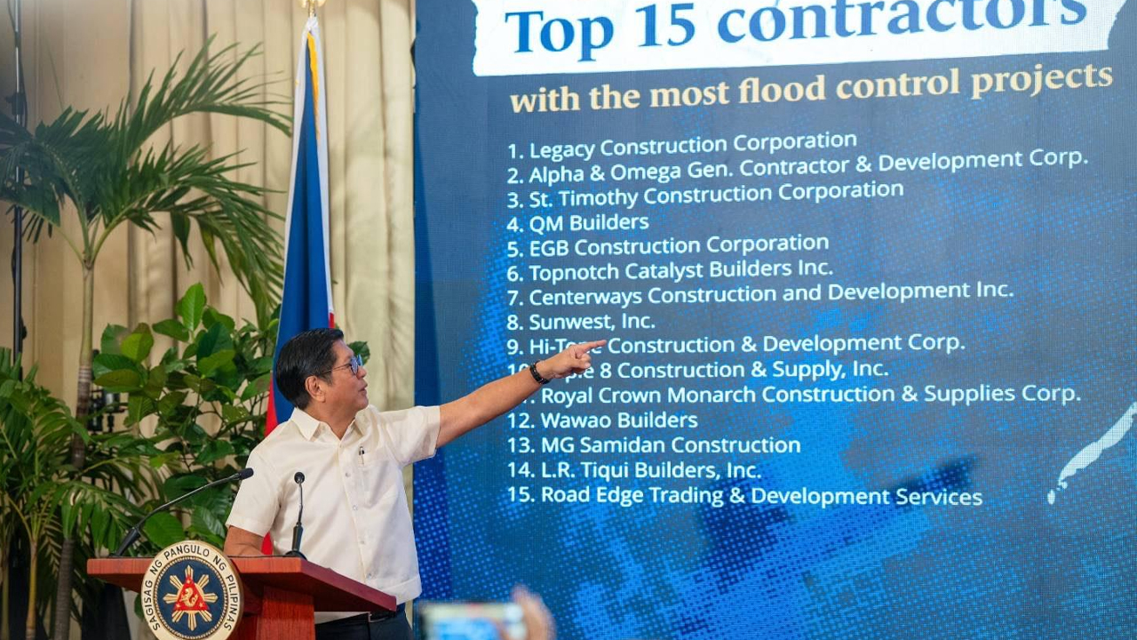 Marcos orders DPWH to blacklist contractors behind faulty flood control ...