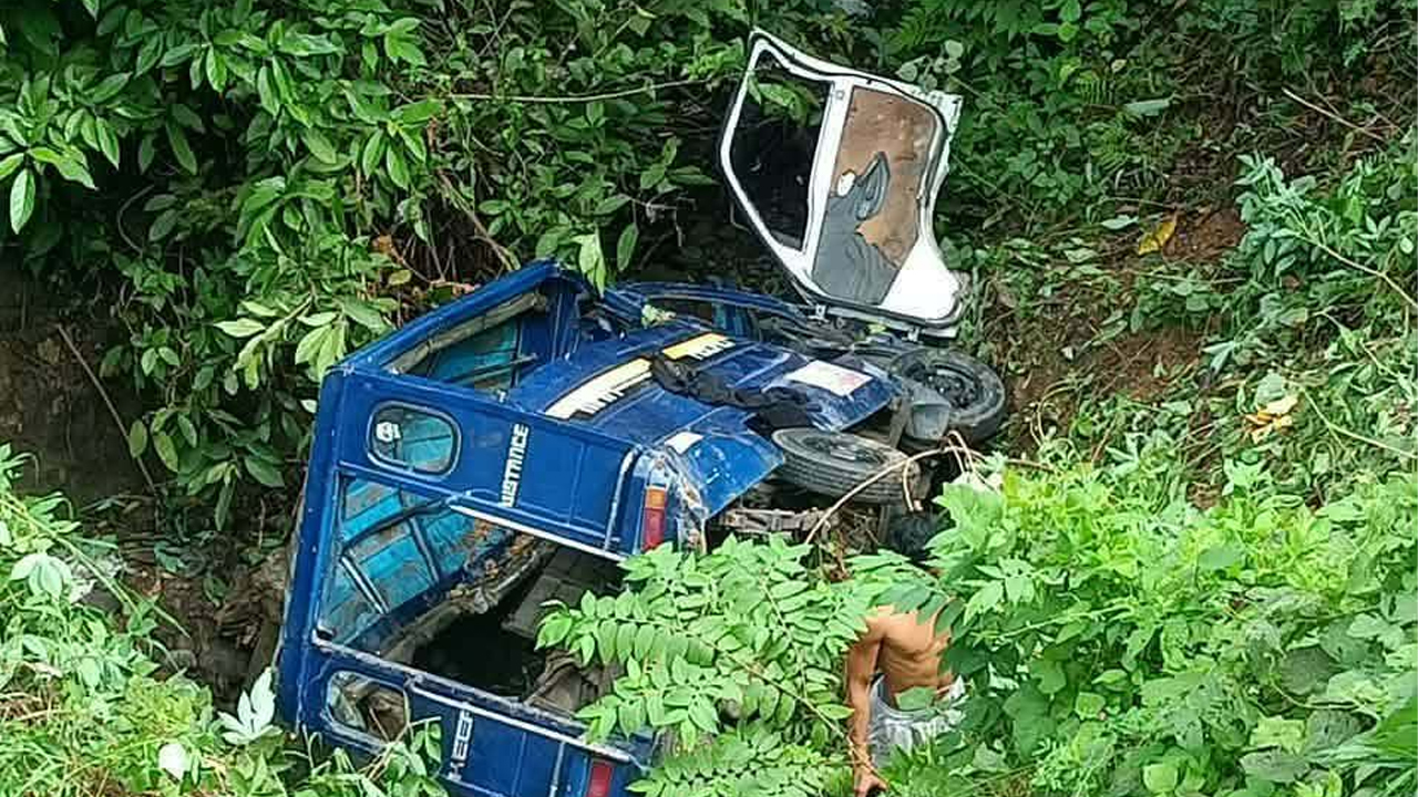 Rented multicab falls into ravine in Davao City, 12 Injured - Brigada News